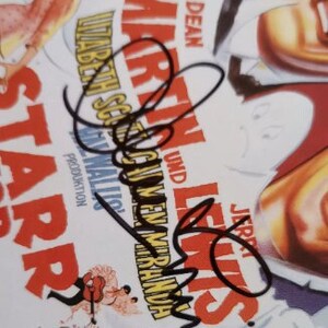 Jerry Lewis, Scared Stiff, Signed Autograph Photo - Etsy