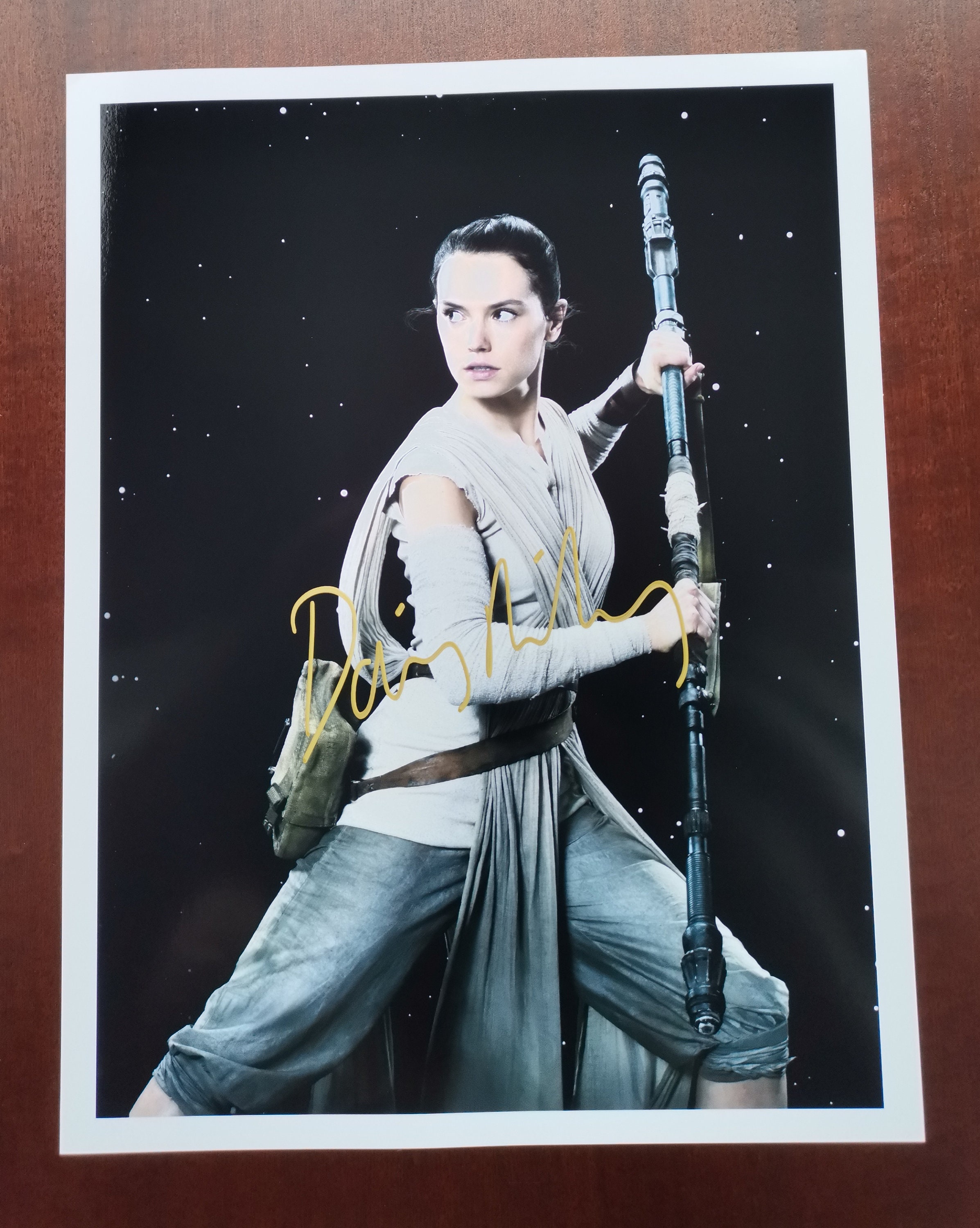 Daisy Ridley, Rey, the Force Awakens, Signed Autograph Photo 11x8 - Etsy