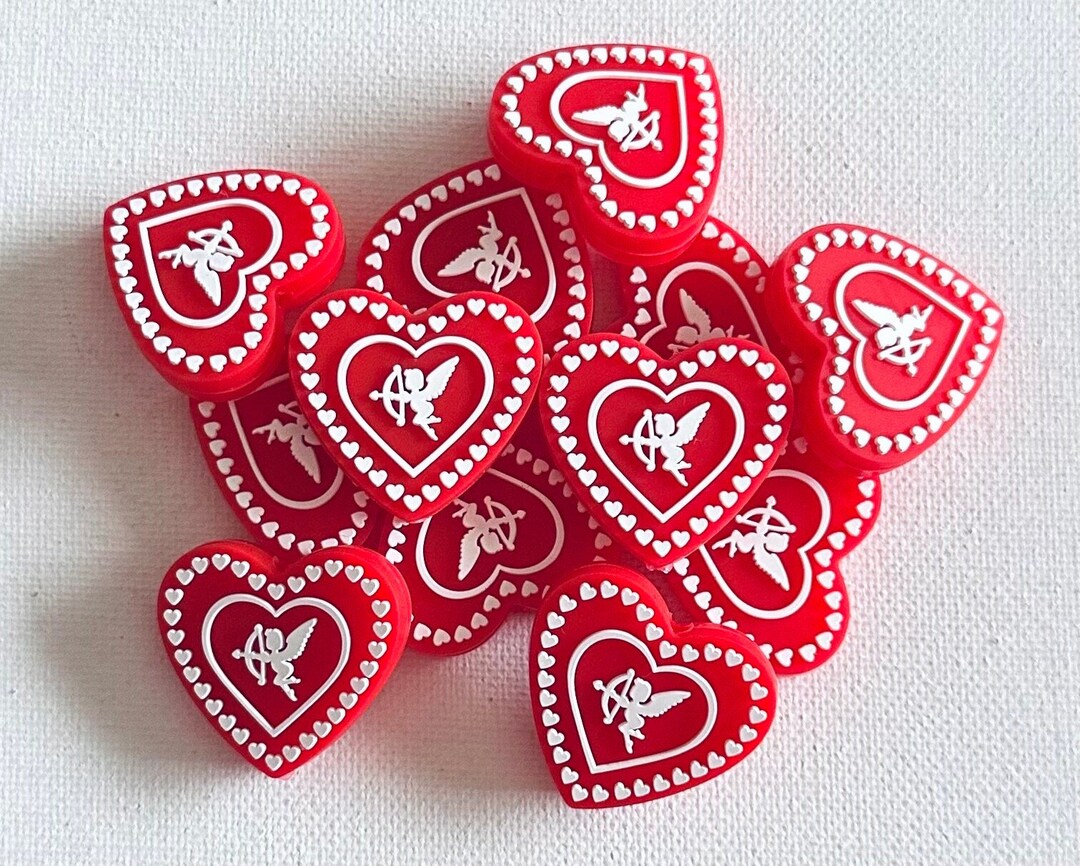 Valentine’s Focal Bead•cupid Heart - Etsy