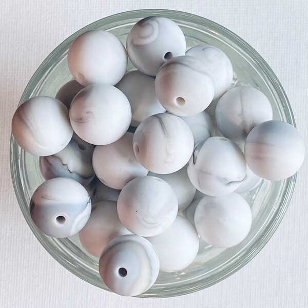 Marble Silicone Bead - Etsy