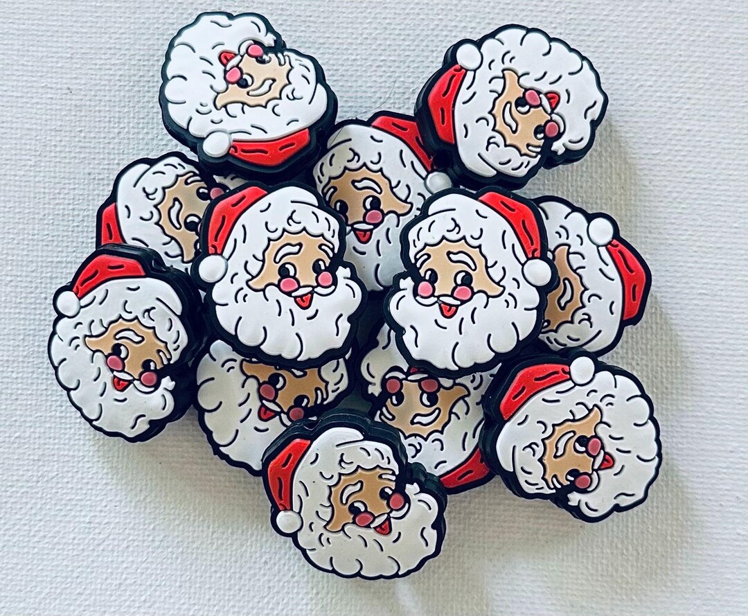 Santa Claus Silicone Focal Bead - Etsy