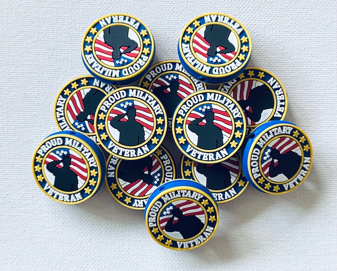 Military Focal Bead•proud Military Veteran - Etsy
