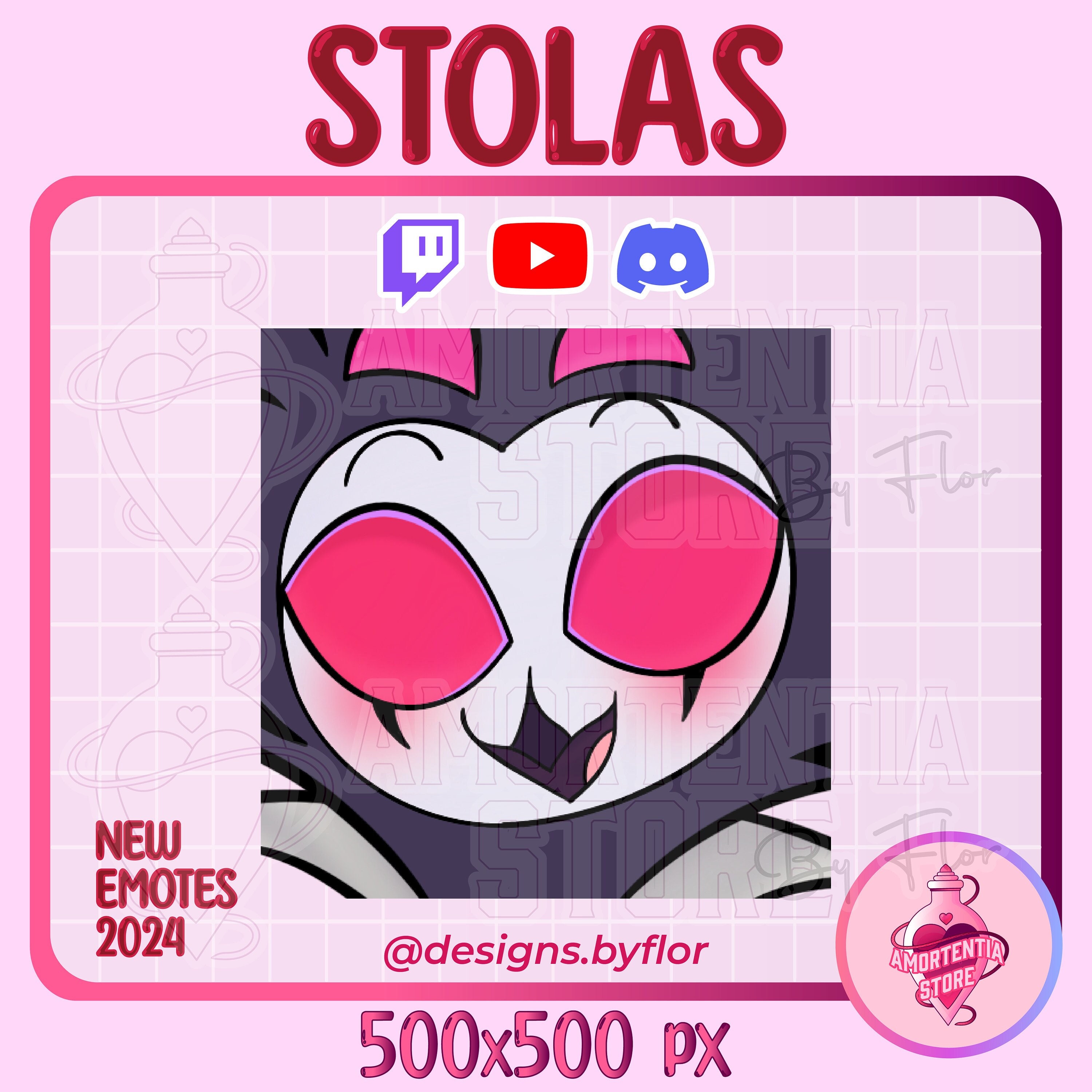 New Stolas Emotes 2024 / PNG/ Emotes/ Streamer/ Helluvaboss/ Twitch ...