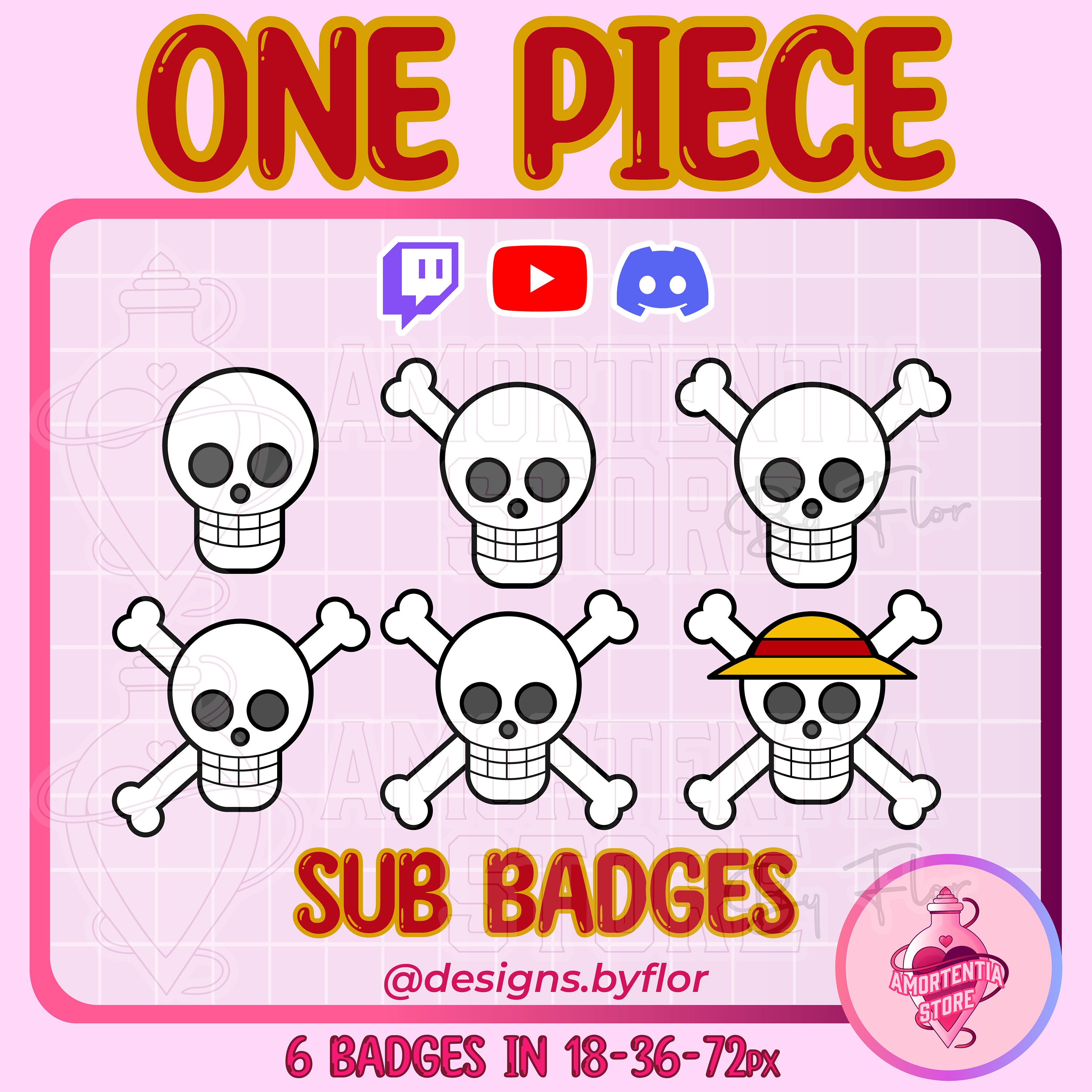 One Piece / Subs Icons/ PNG / Twitch Subs/ Sub Badges/ Luffy/ Anime - Etsy