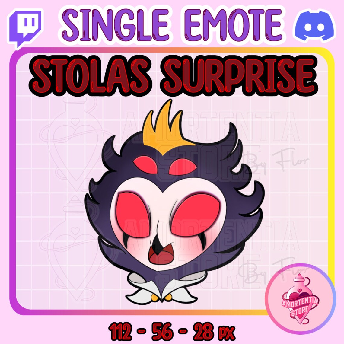 Stolas Surprise/ PNG/ Emotes/ Streamer/ Helluva Boss/ Twitch/ Discord ...