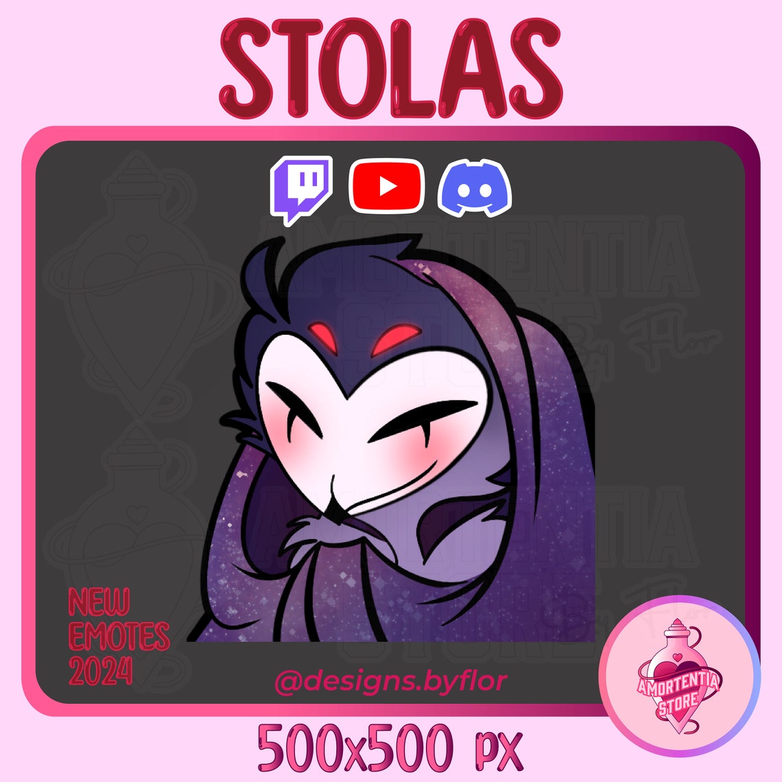 New Stolas Emotes 2024 / PNG/ Emotes/ Streamer/ Helluvaboss/ Twitch ...