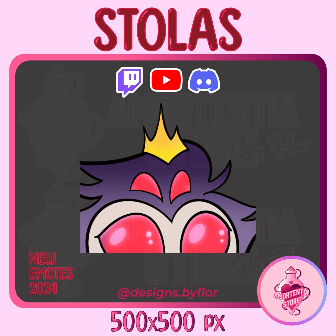 New Stolas Emotes 2024 / PNG/ Emotes/ Streamer/ Helluvaboss/ Twitch ...