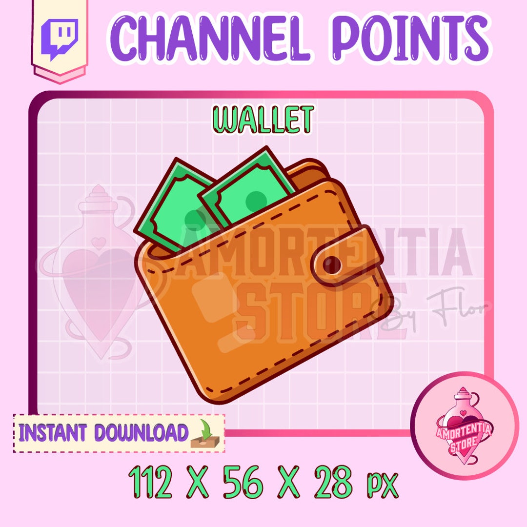 Channel Points / Twitch / PNG / Streamer / Wallet / Custom - Etsy