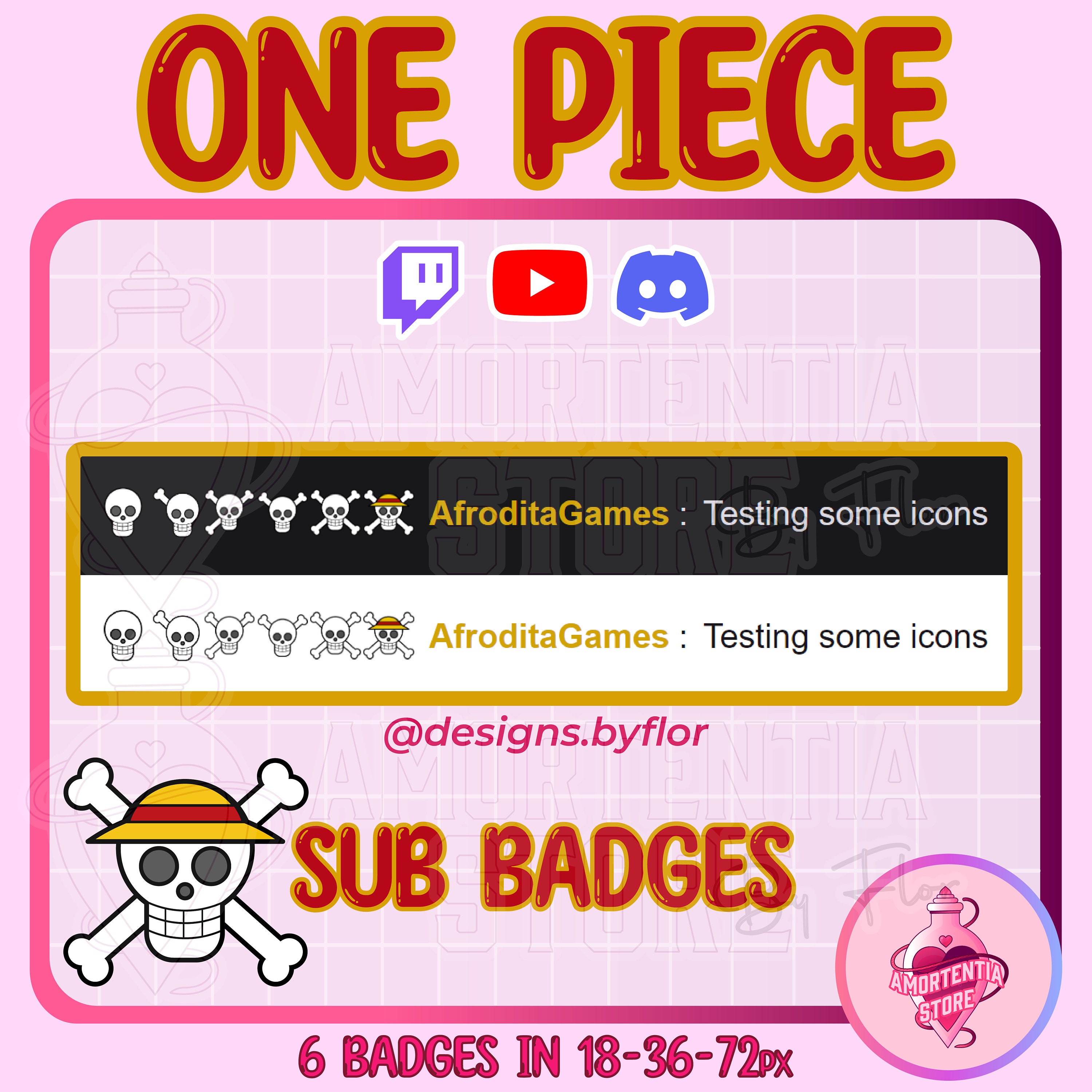 One Piece / Subs Icons/ PNG / Twitch Subs/ Sub Badges/ Luffy/ Anime - Etsy