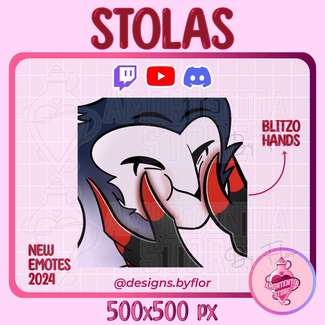 New Stolas Emotes 2024 / PNG/ Emotes/ Streamer/ Helluvaboss/ Twitch ...
