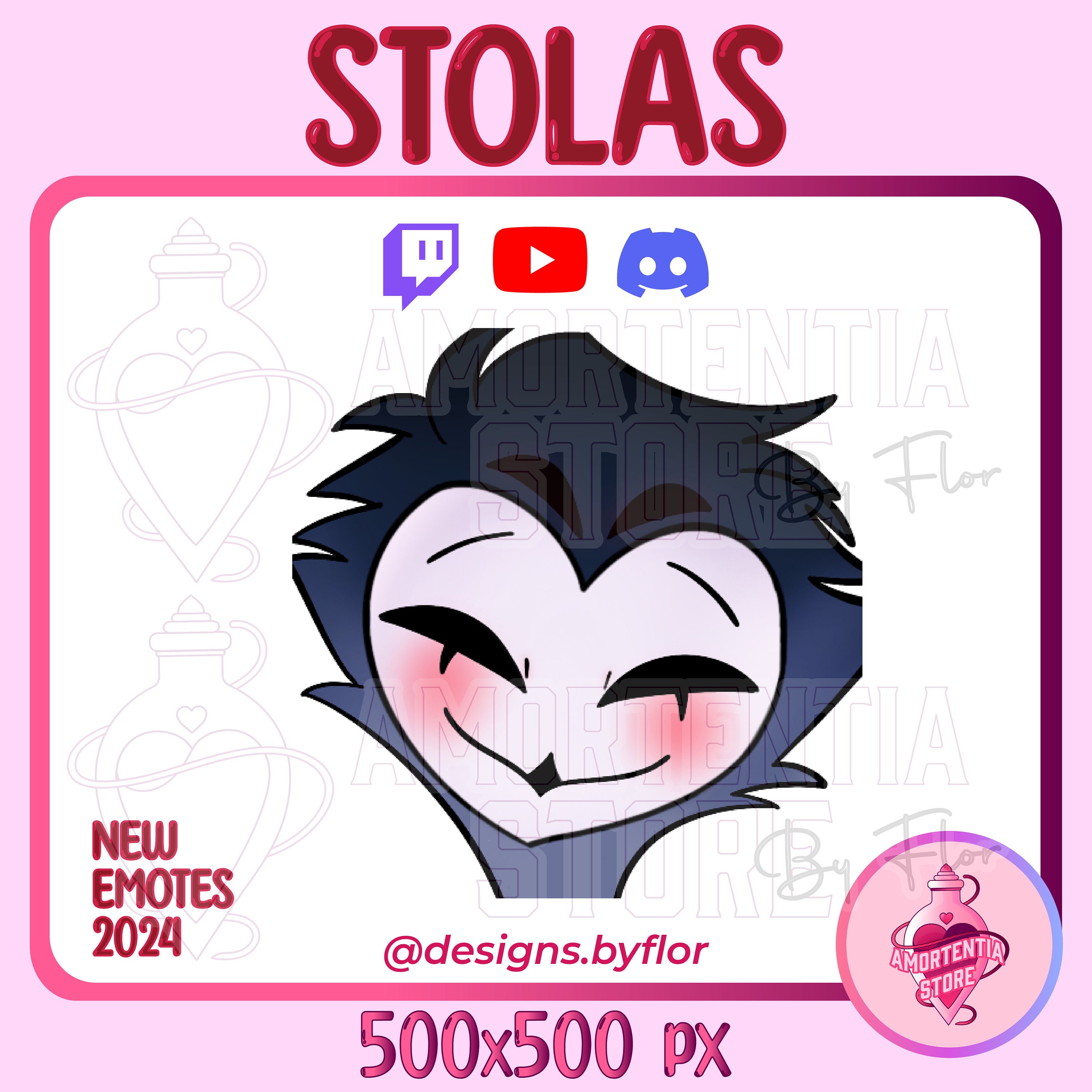 New Stolas Emotes 2024 / PNG/ Emotes/ Streamer/ Helluvaboss/ Twitch ...