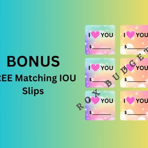 Rainbow A6 A5 Printable Dashboards for Your Cash Stuffing Envelopes ...