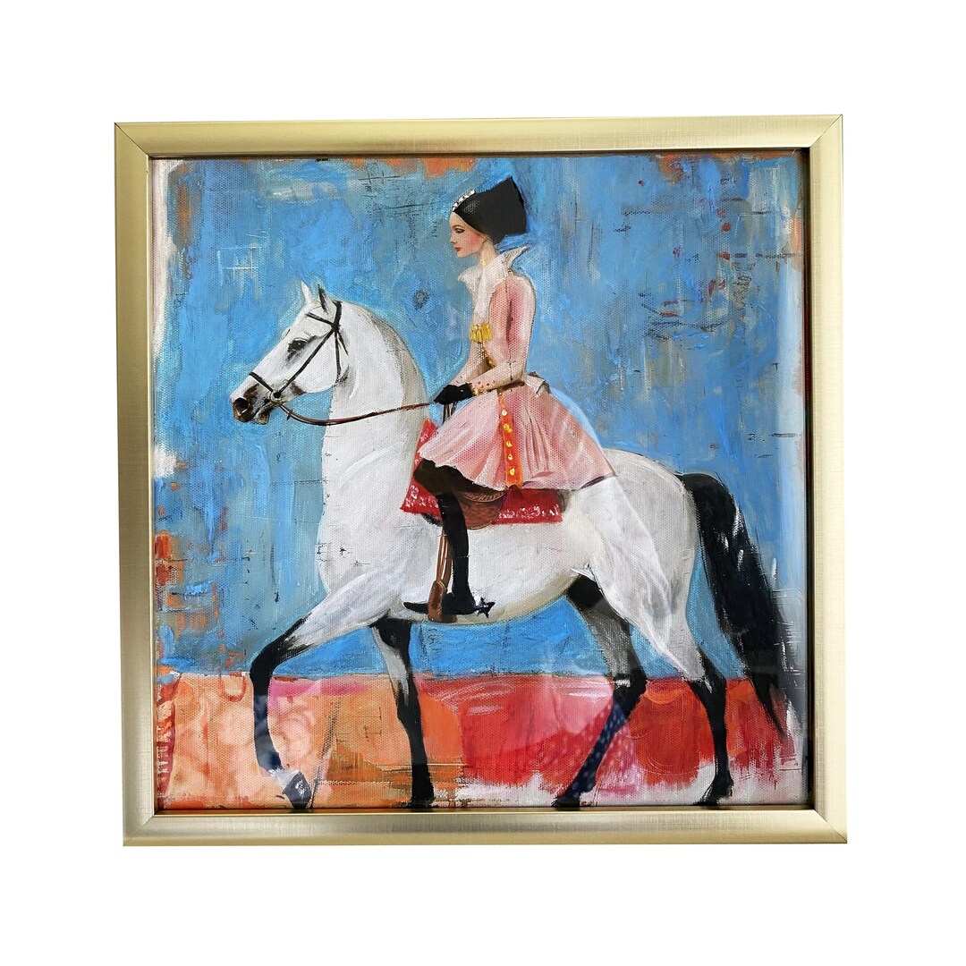 Equstrian Victorion Horse Rider Painting – Original Oil Art by Tatiana ...