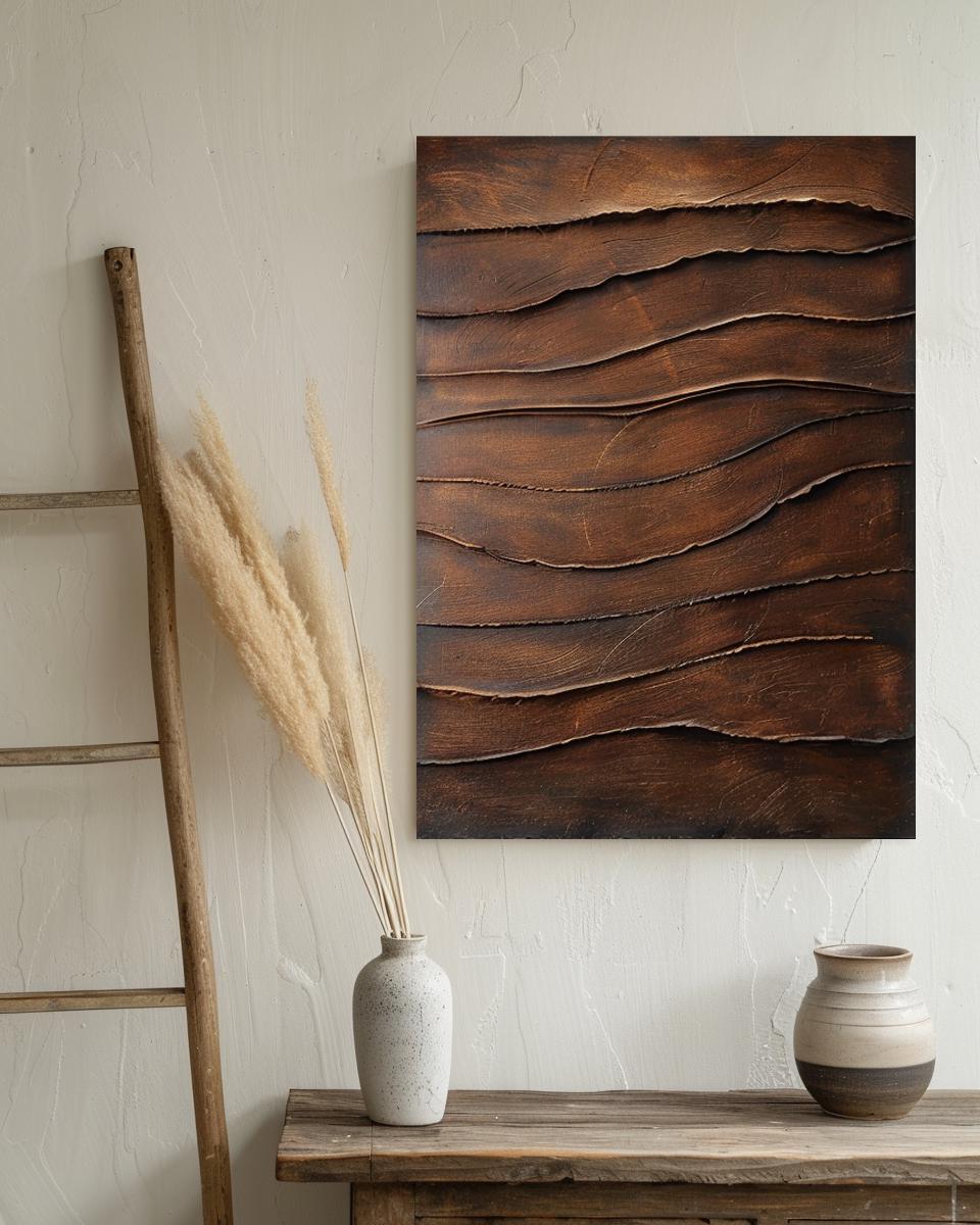 Modern Painting Textured Brown Lines Abstract Painting Textures ...