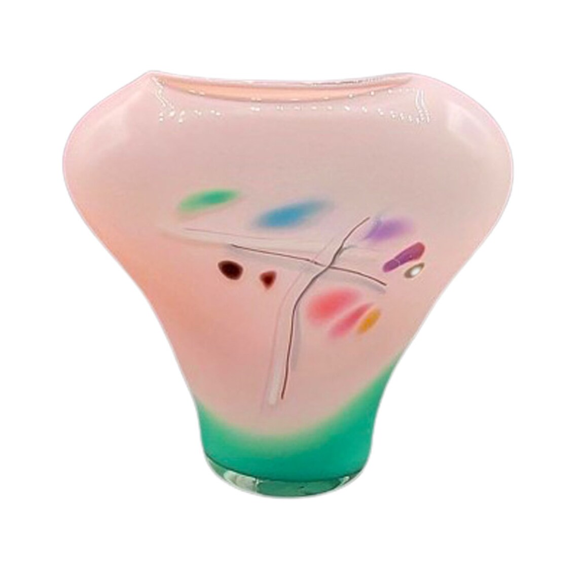 Vintage Janet & Rick Nicholson Art Glass Vase Handcrafted - Etsy