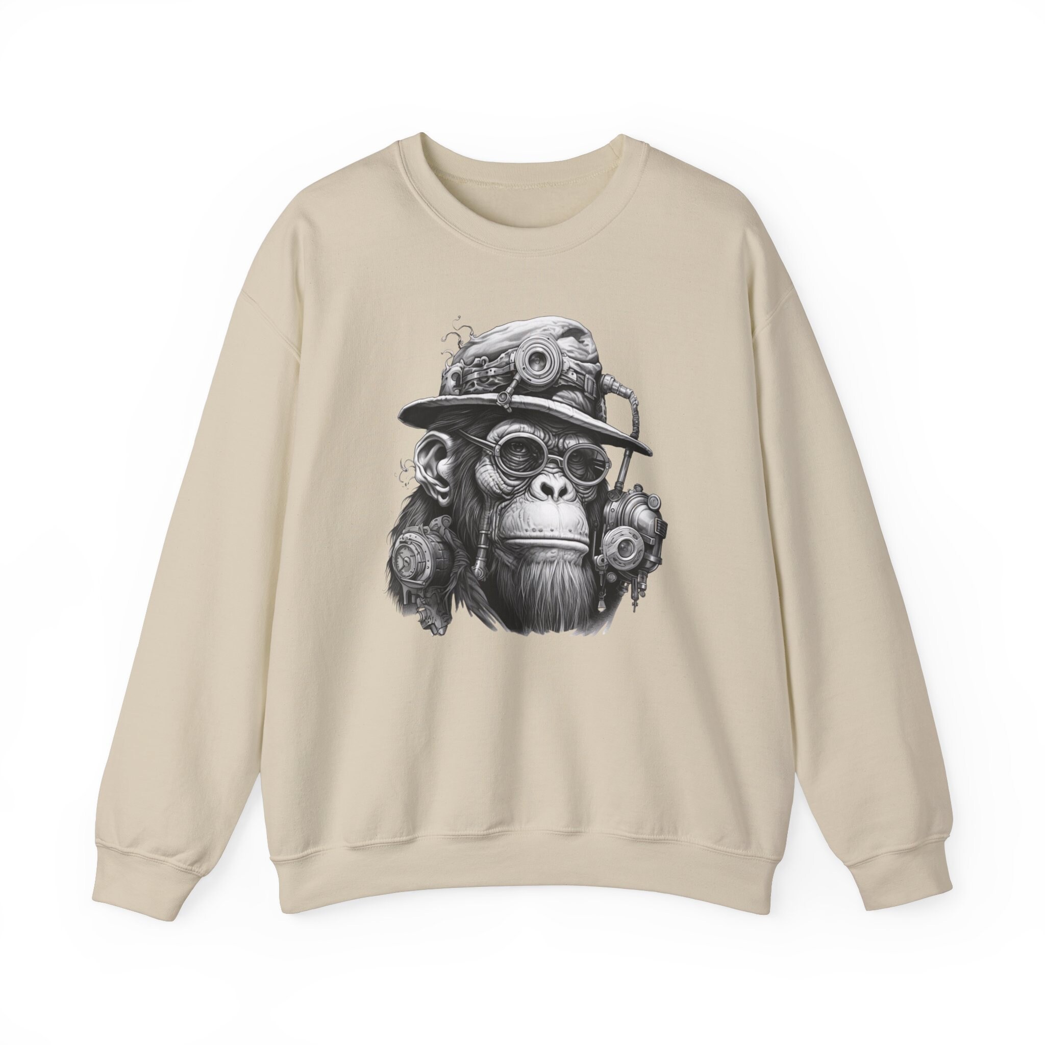 Steampunk Shirt Gorilla Gear Tool Sweatshirt, 90s Monkey Pullover ...
