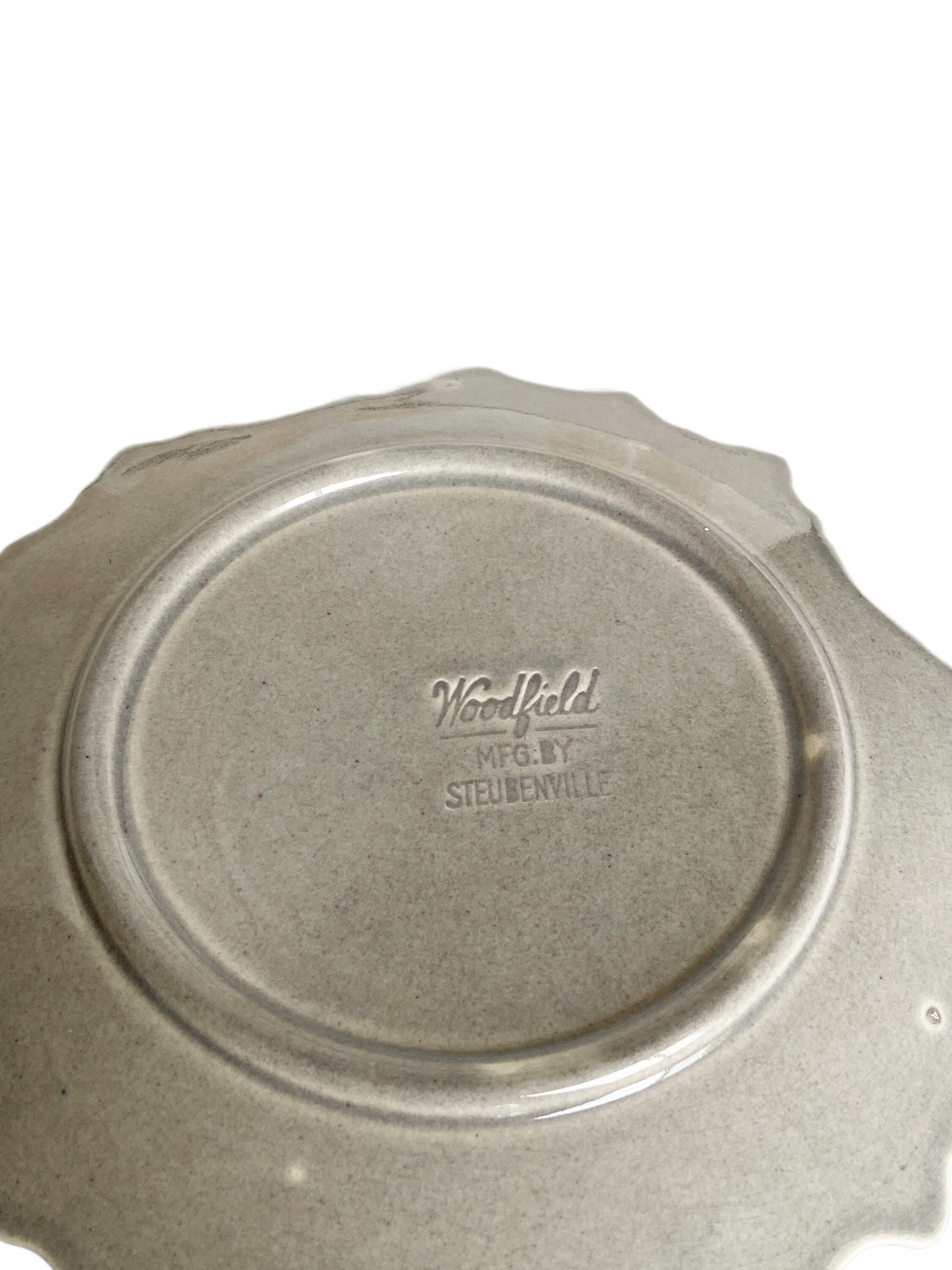 1940s Vintage Leaf Ceramic Plate by Steubenville From the Woodfield ...