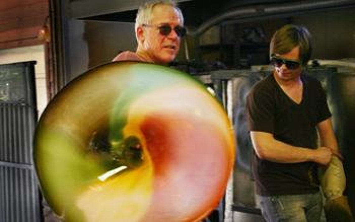 Vintage Janet & Rick Nicholson Art Glass Vase Handcrafted - Etsy