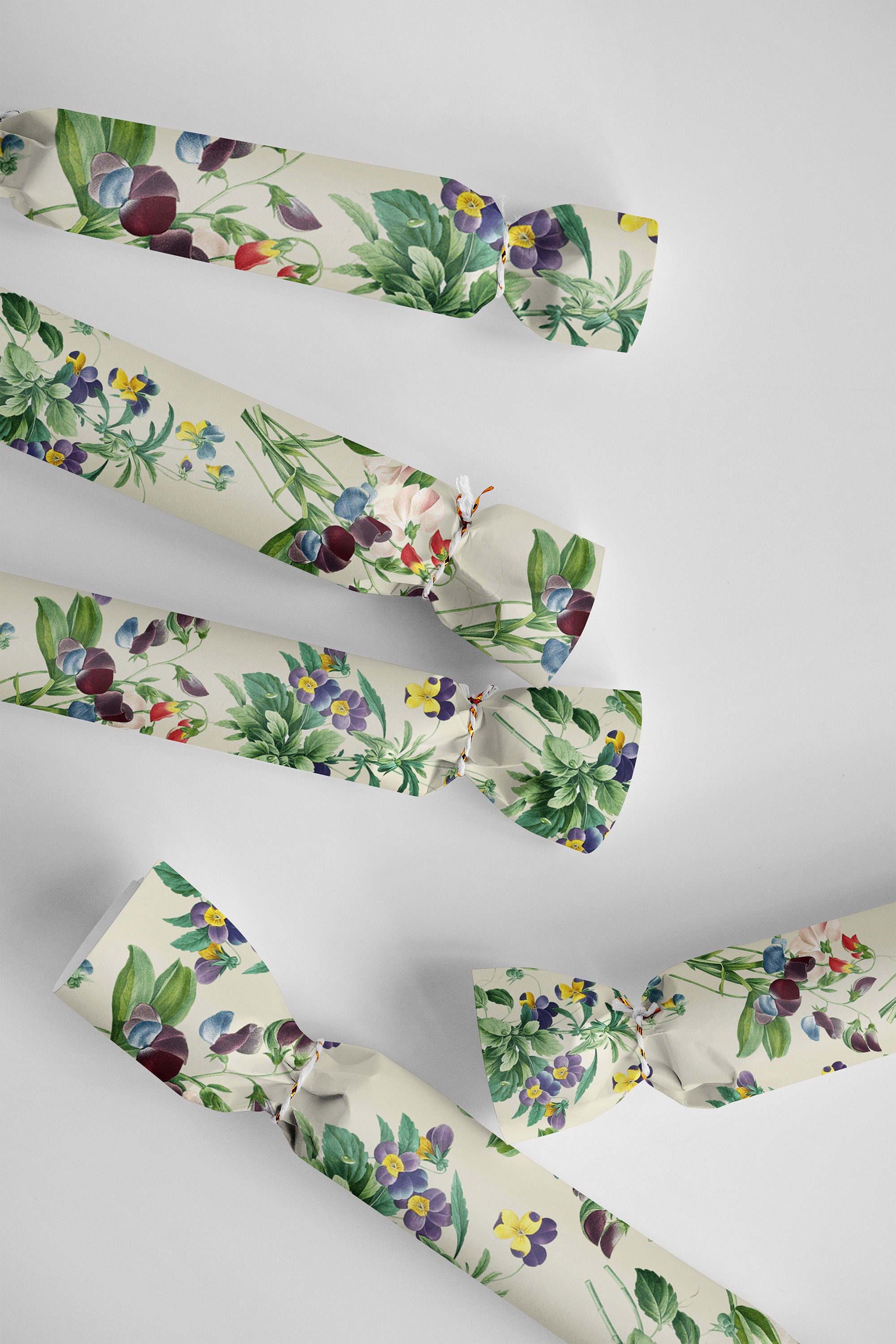 Gift Wrap Paper Floral Pansy Bouquet Wrapping Gift Paper Chinoiserie ...