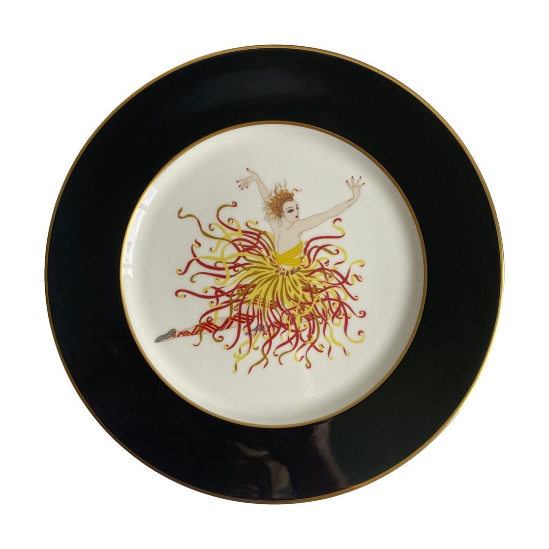 Erté "applause" Collector Plate: Art Deco Bone China, Limited Edition ...