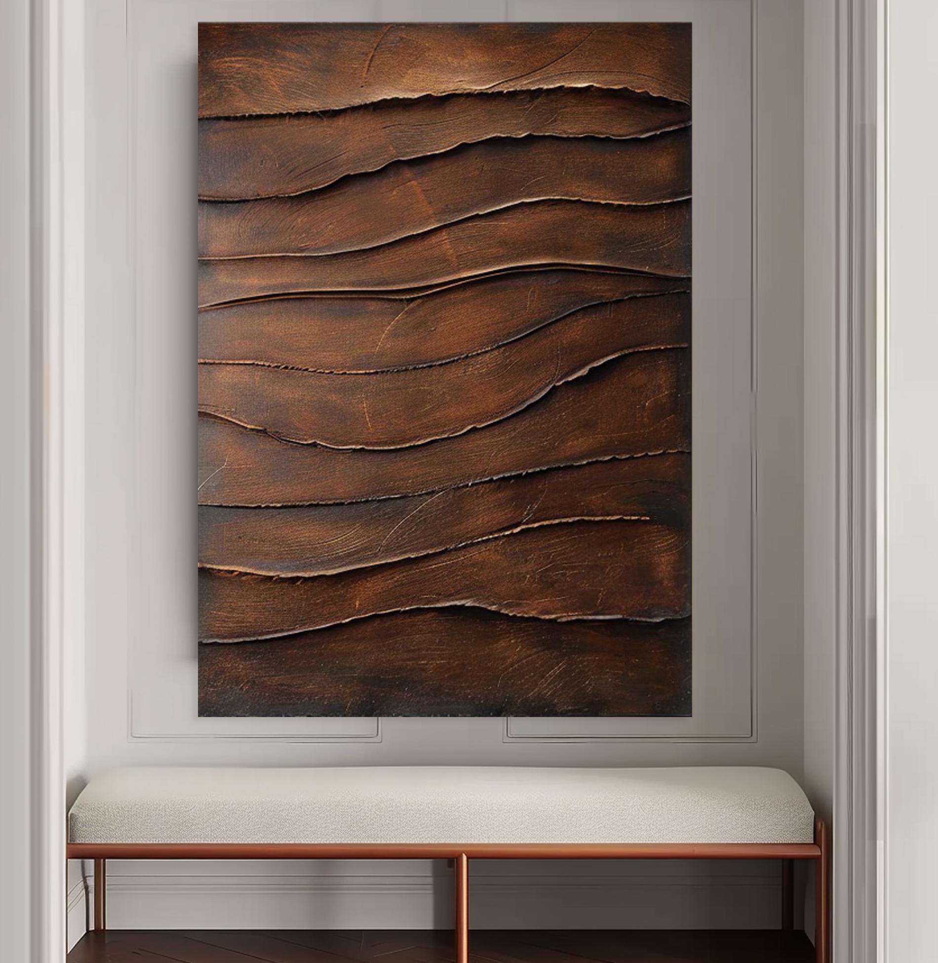 Modern Painting Textured Brown Lines Abstract Painting Textures ...