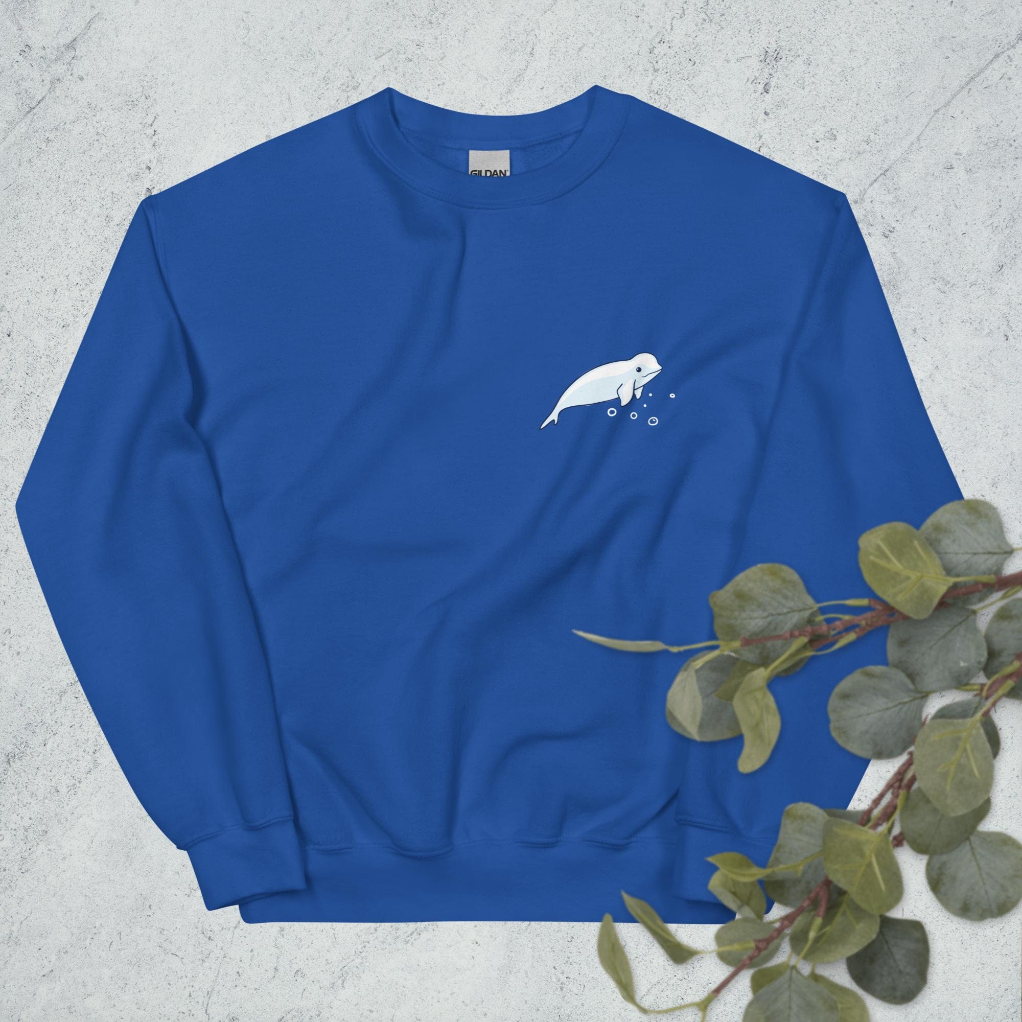Beluga Whale Sweatshirt Beluga Whale Shirt Whale Sweater Crewneck ...