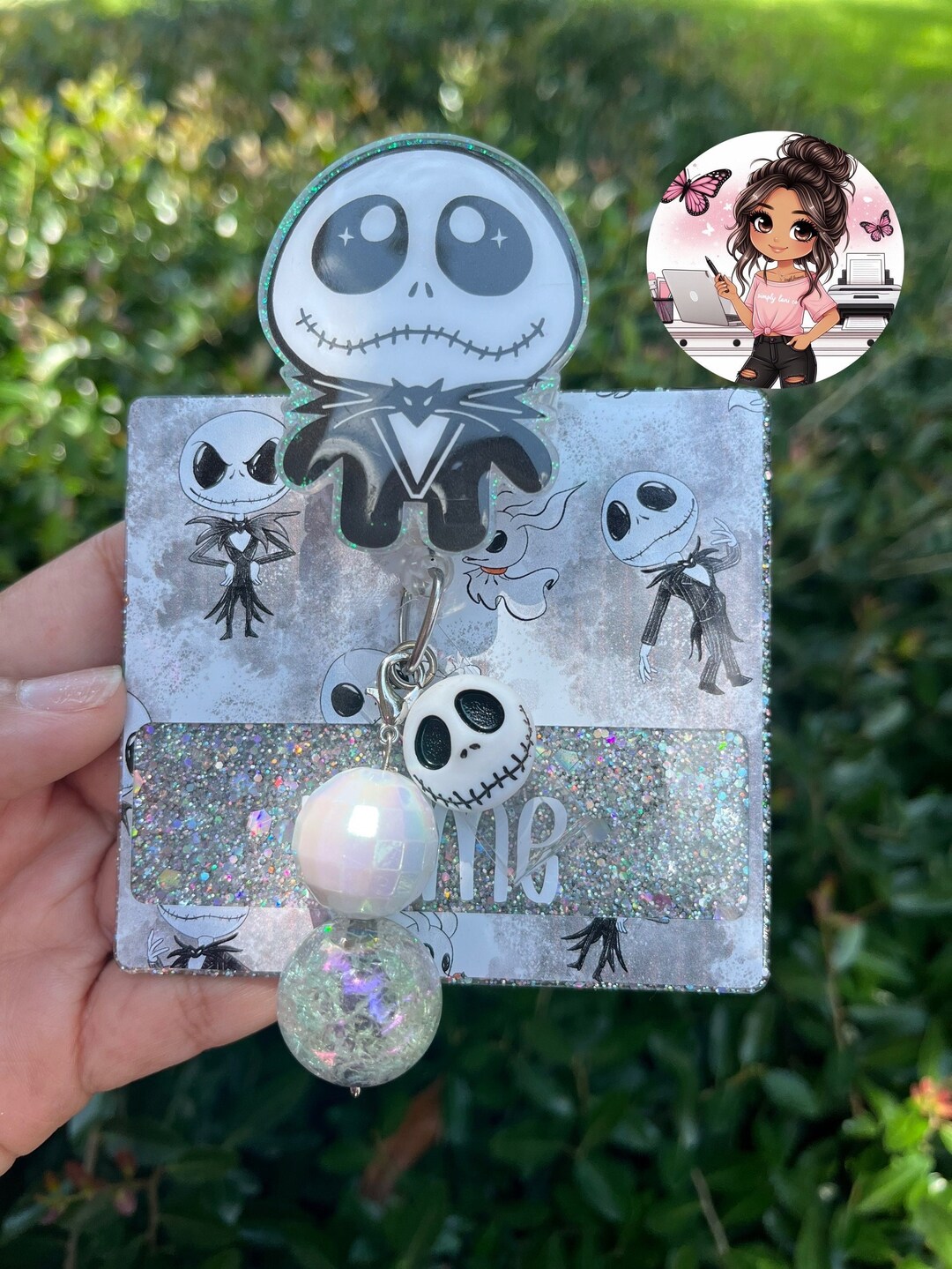 NBC Boy Badge Reel|badge Buddy Set, Glitter, Healthcare, Badge Holder ...