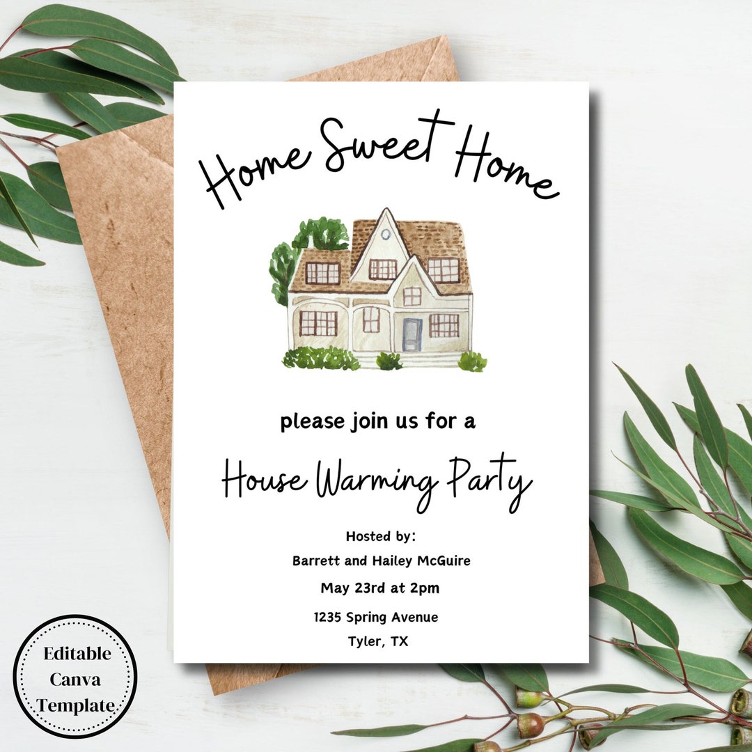 Housewarming Invitation, Housewarming Party, Home Sweet Home, New Home ...