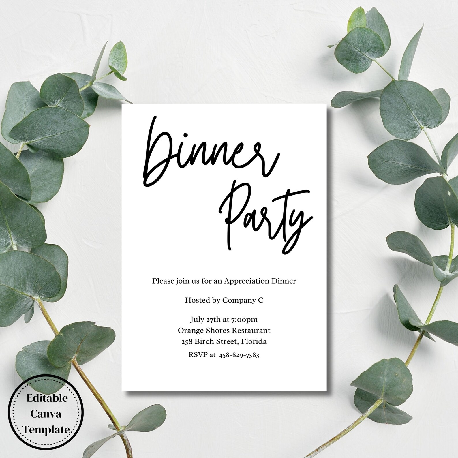 Appreciation Dinner Invitation, Dinner Party, Staff Appreciation ...