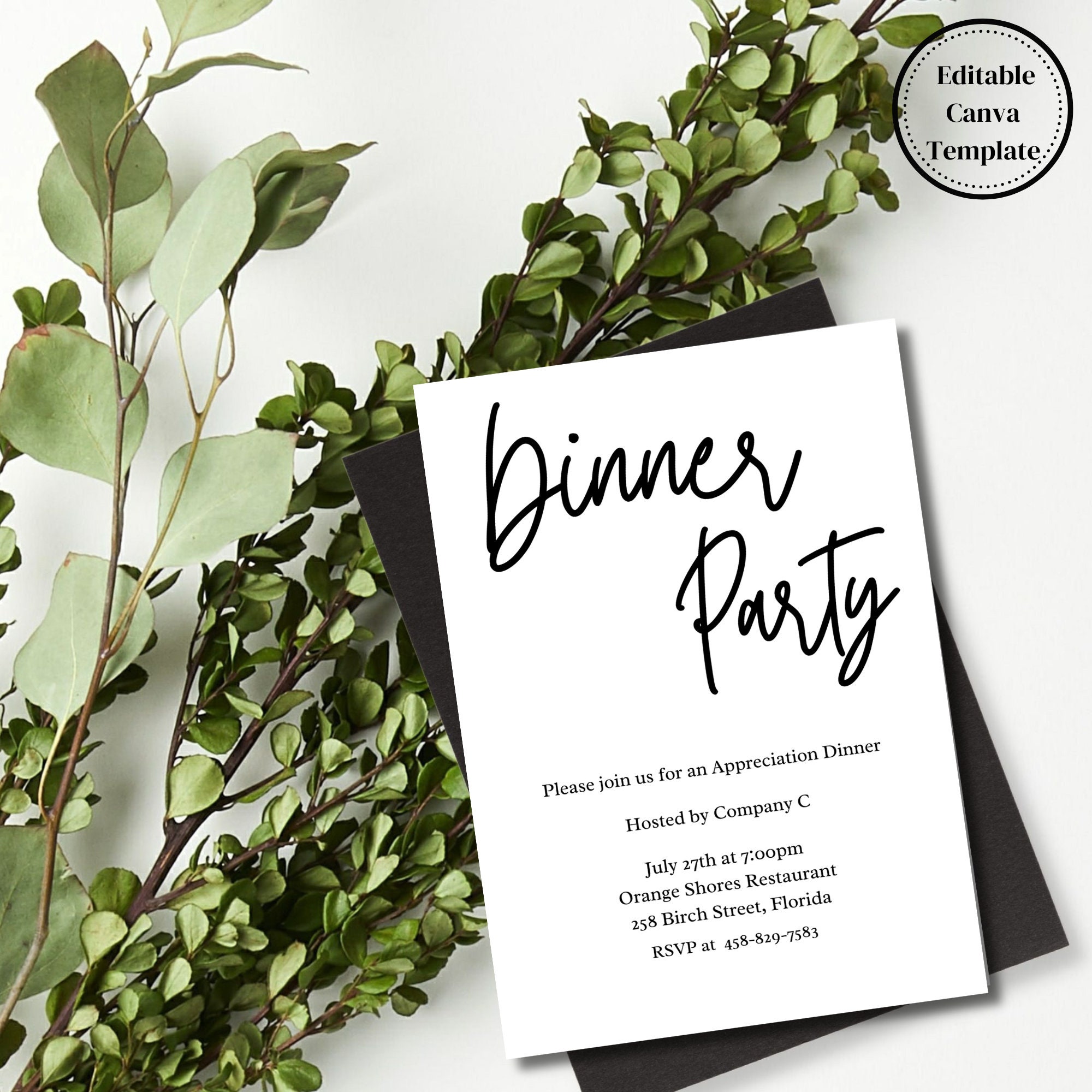 Appreciation Dinner Invitation, Dinner Party, Staff Appreciation ...