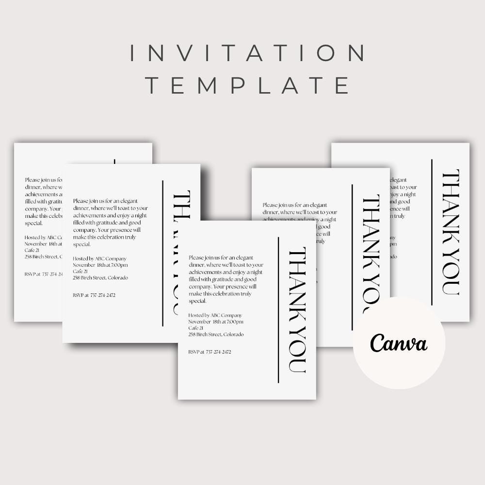 Editable Appreciation Dinner Invitation Template | We Appreciate You ...