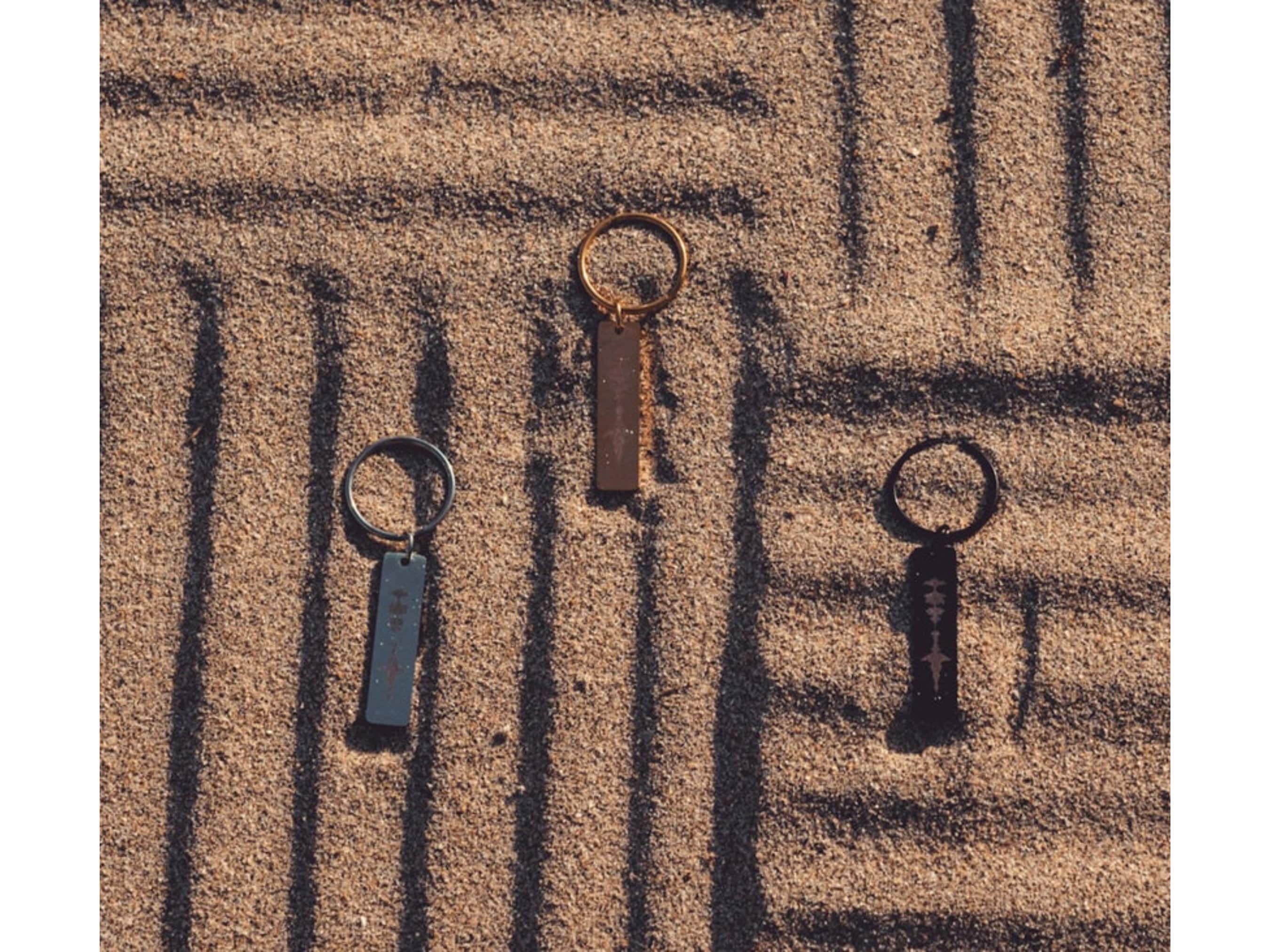 Soundwave Keychain With QR Code, Soundwave Art QR Code, Voice Recording ...