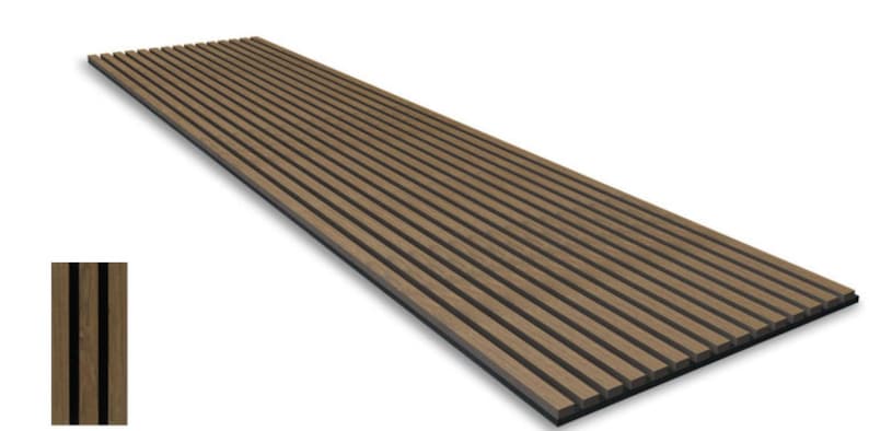 SAMPLE - Walnut - Acoustic Wood Slat Wall Panel - Etsy