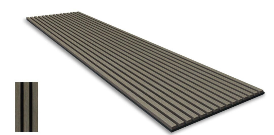 SAMPLE - Grey Oak - Acoustic Wood Slat Wall Panel - Etsy
