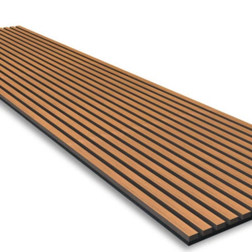 SAMPLE Teak Acoustic Wood Slat Wall Panel - Etsy