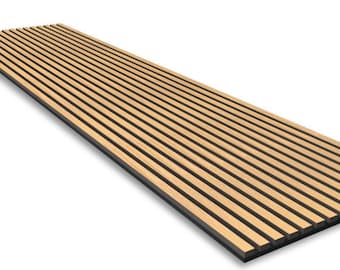 SAMPLE - Teak - Acoustic Wood Slat Wall Panel - Etsy