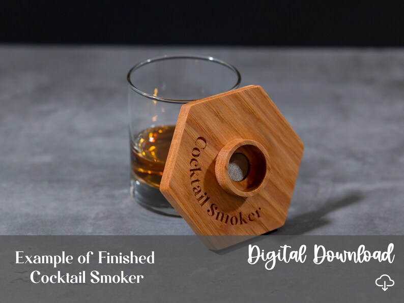Cocktail Smoker (hexagon Design) | Whiskey Smoker | .svg File | CNC ...