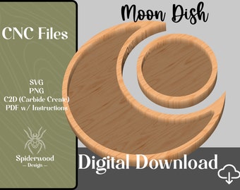Moon Design Laser Cut Svg Dxf Files Wall Sticker Engraving Decal ...