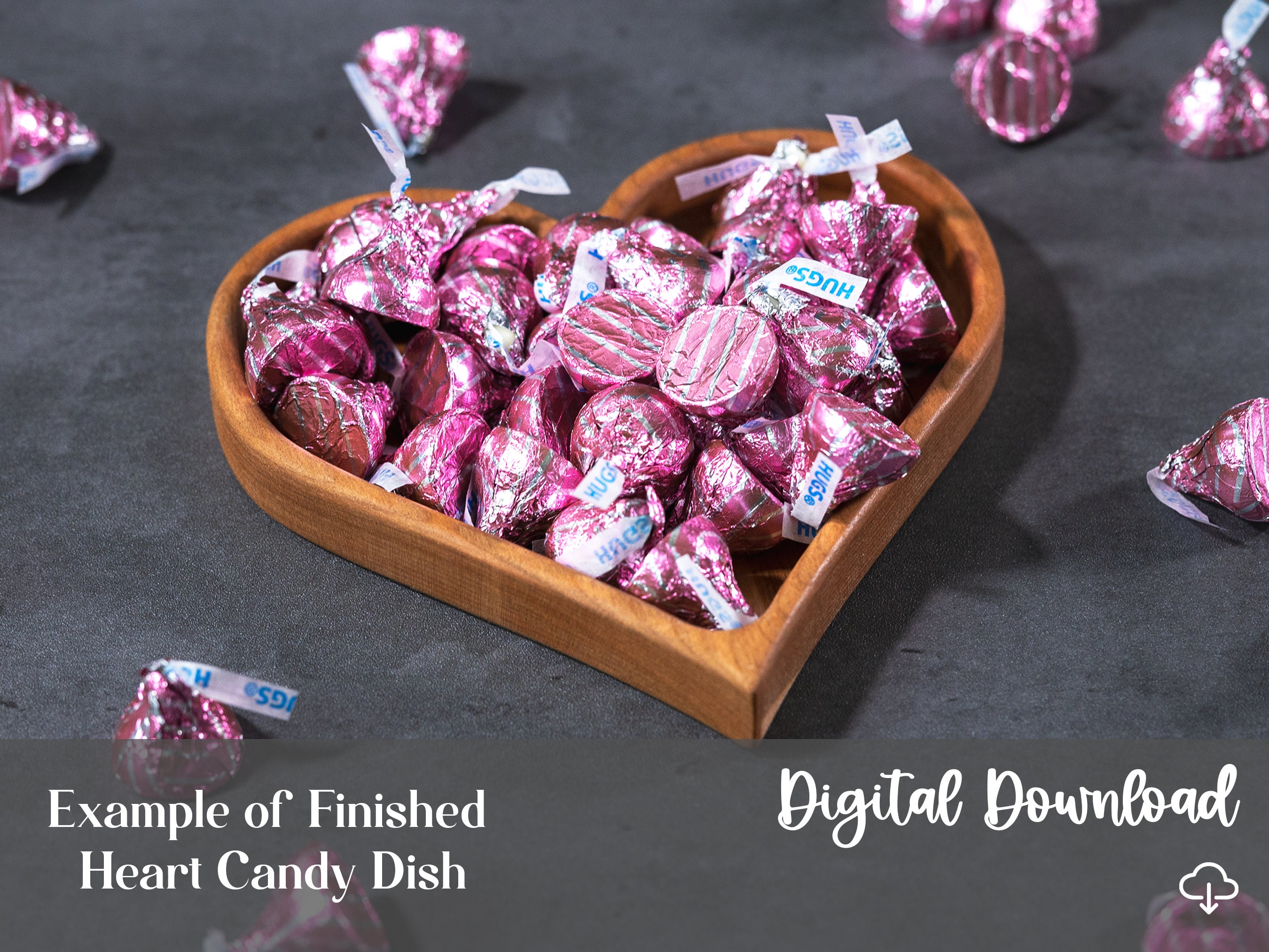 Heart Candy Dish Heart Shape Dish Heart Catch All Tray .svg File CNC ...