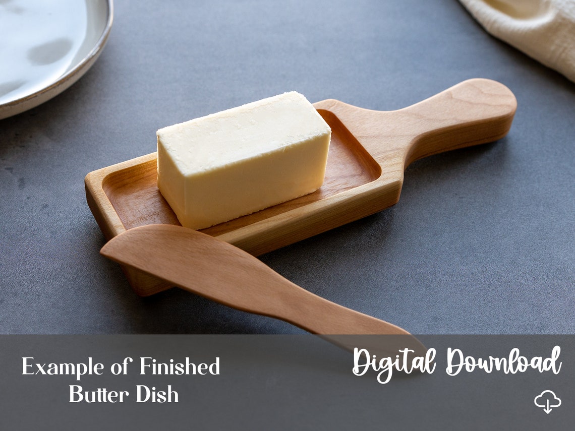 Butter Dish Butter Tray .svg File CNC File .png File CNC Plans Carbide ...