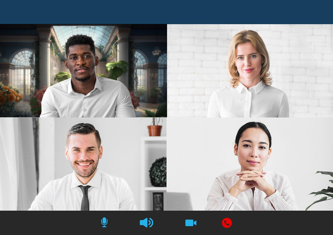 4 Different 4 Greenhouse Zoom Background Backdrop for Zoom Meeting ...