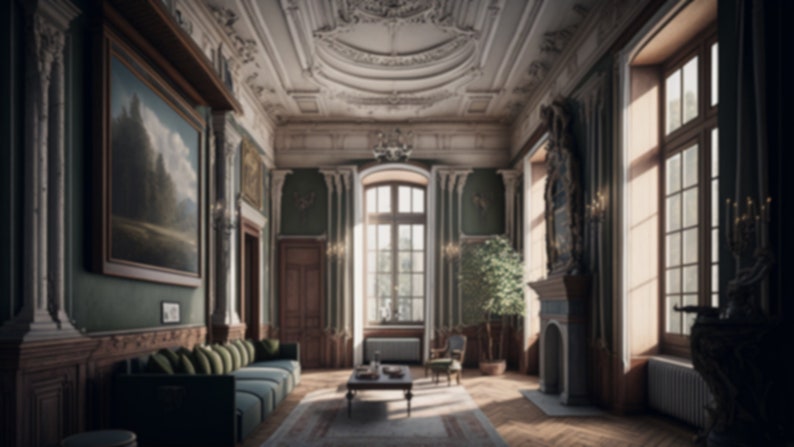 5 Zoom Backgrounds in Jugend Style Jugend Room for Zoom Digital ...