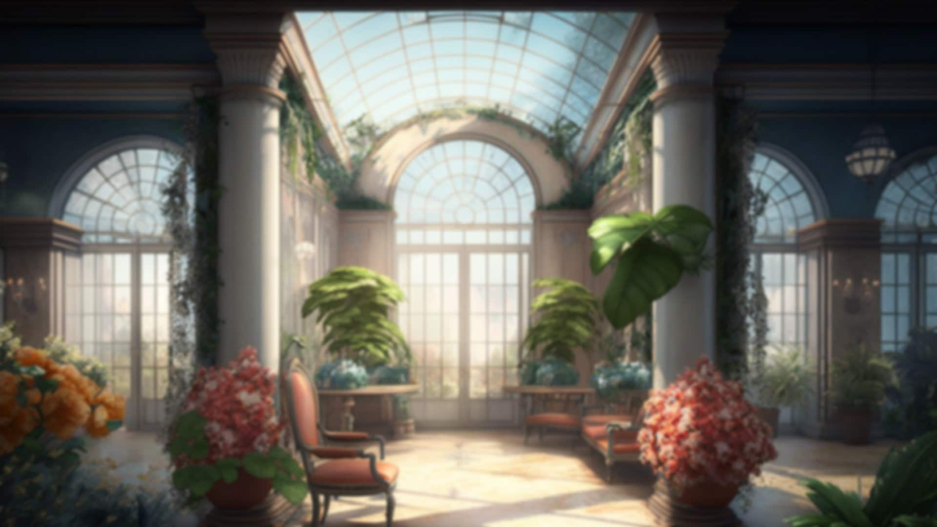 4 Different 4 Greenhouse Zoom Background Backdrop for Zoom Meeting ...