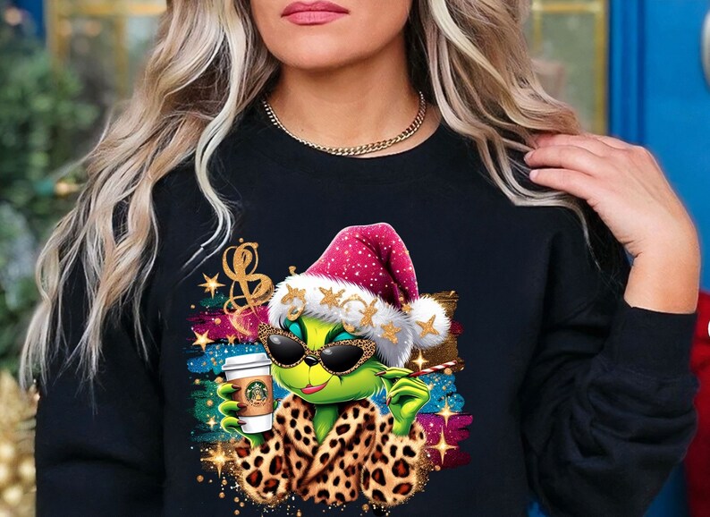 Boujee Grinch 3 Png Watercolor Splash Digital Clipart, Bear With Cute ...