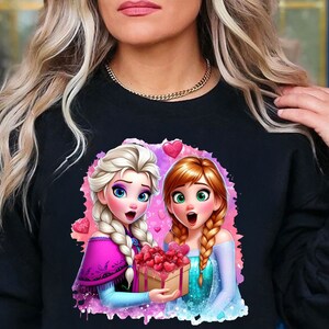 Elsa and Anna Frozen Shocked 4 Png Splash and Watercolor Digital Design ...