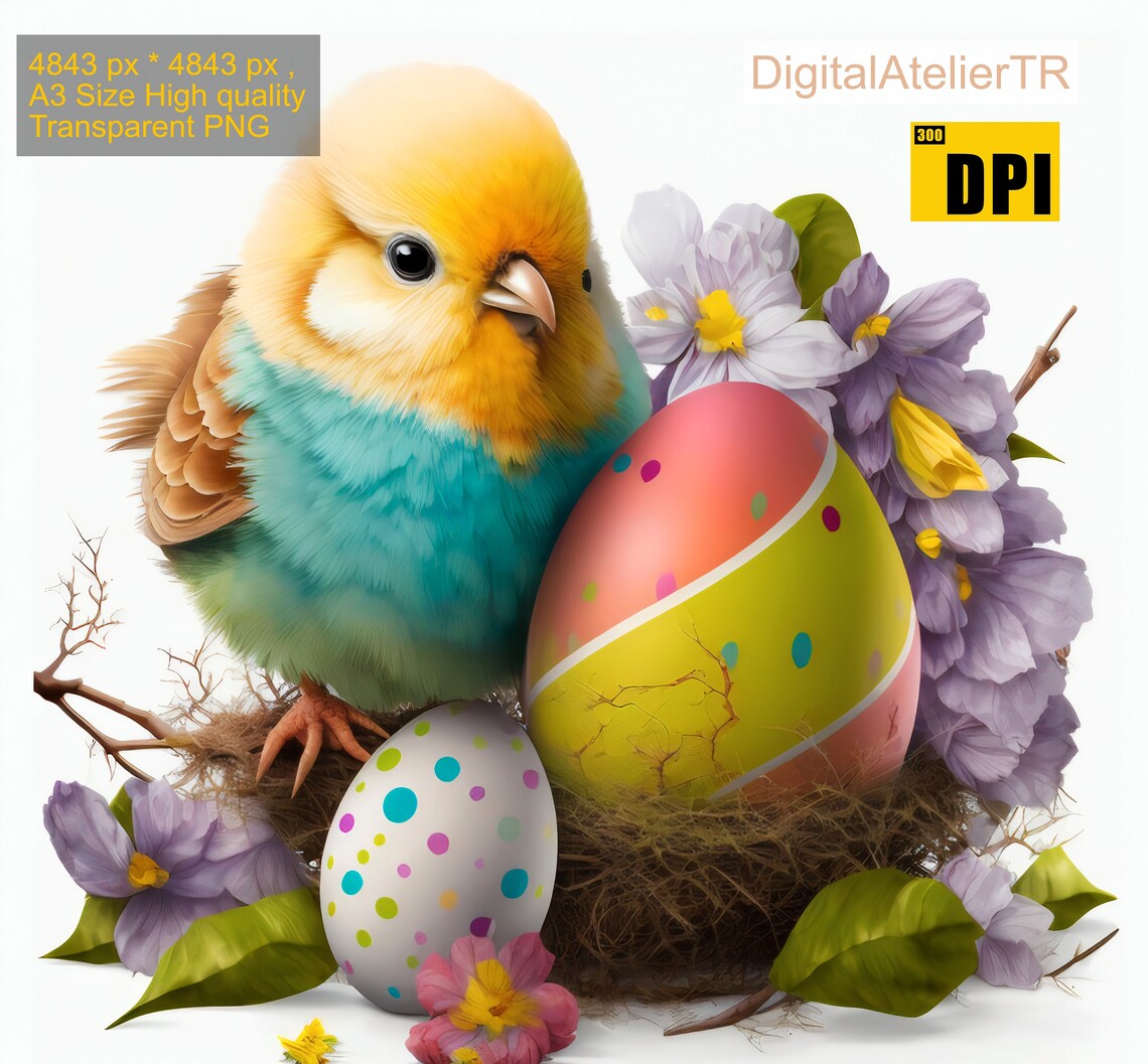 5 Transparent PNG Easter Chicks Easter Bunny and Easter Png - Etsy