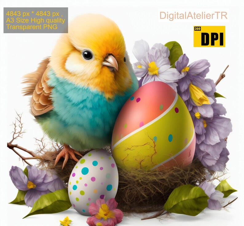 5 Transparent PNG Easter Chicks Easter Bunny and Easter Png - Etsy