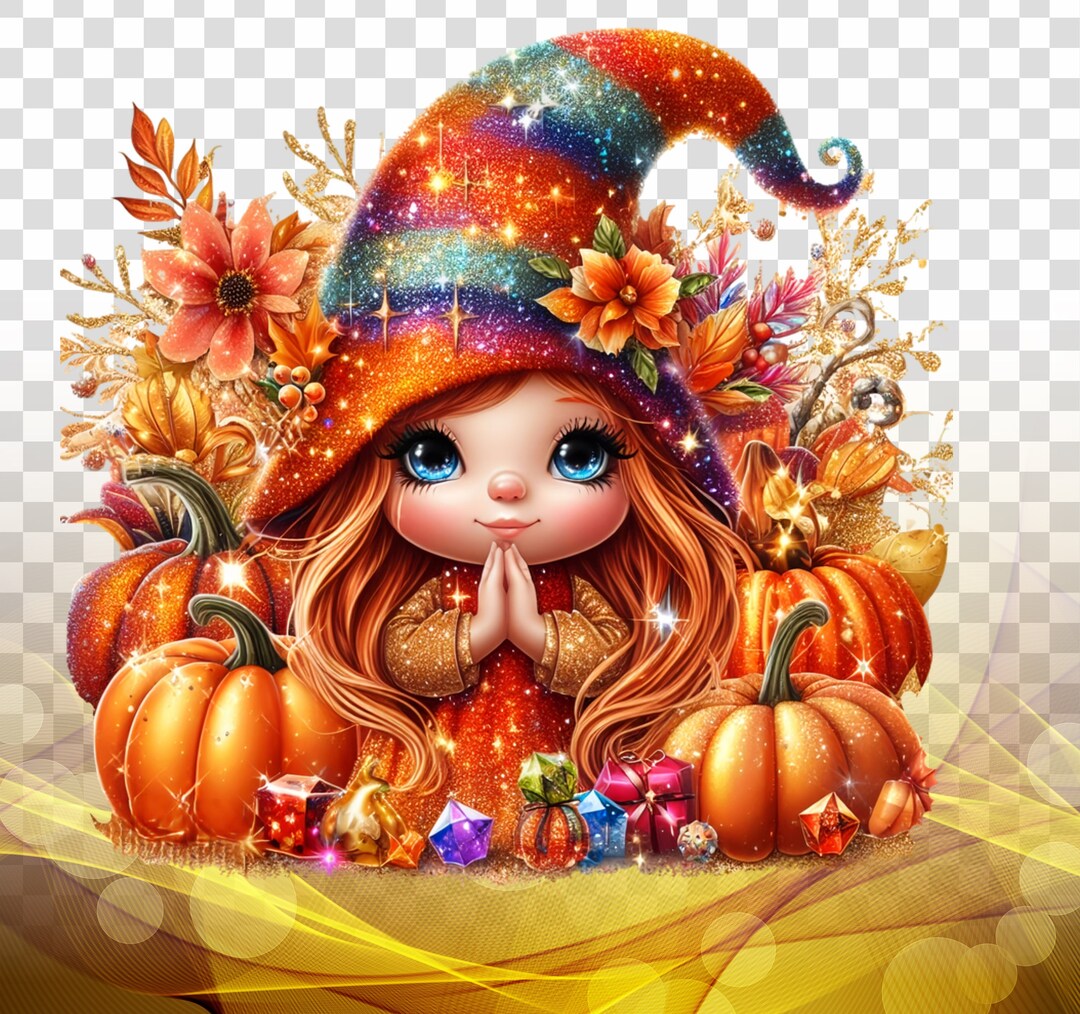 Splash Fall Girl Gnomes Png Sublimation Fall Png Autumn - Etsy