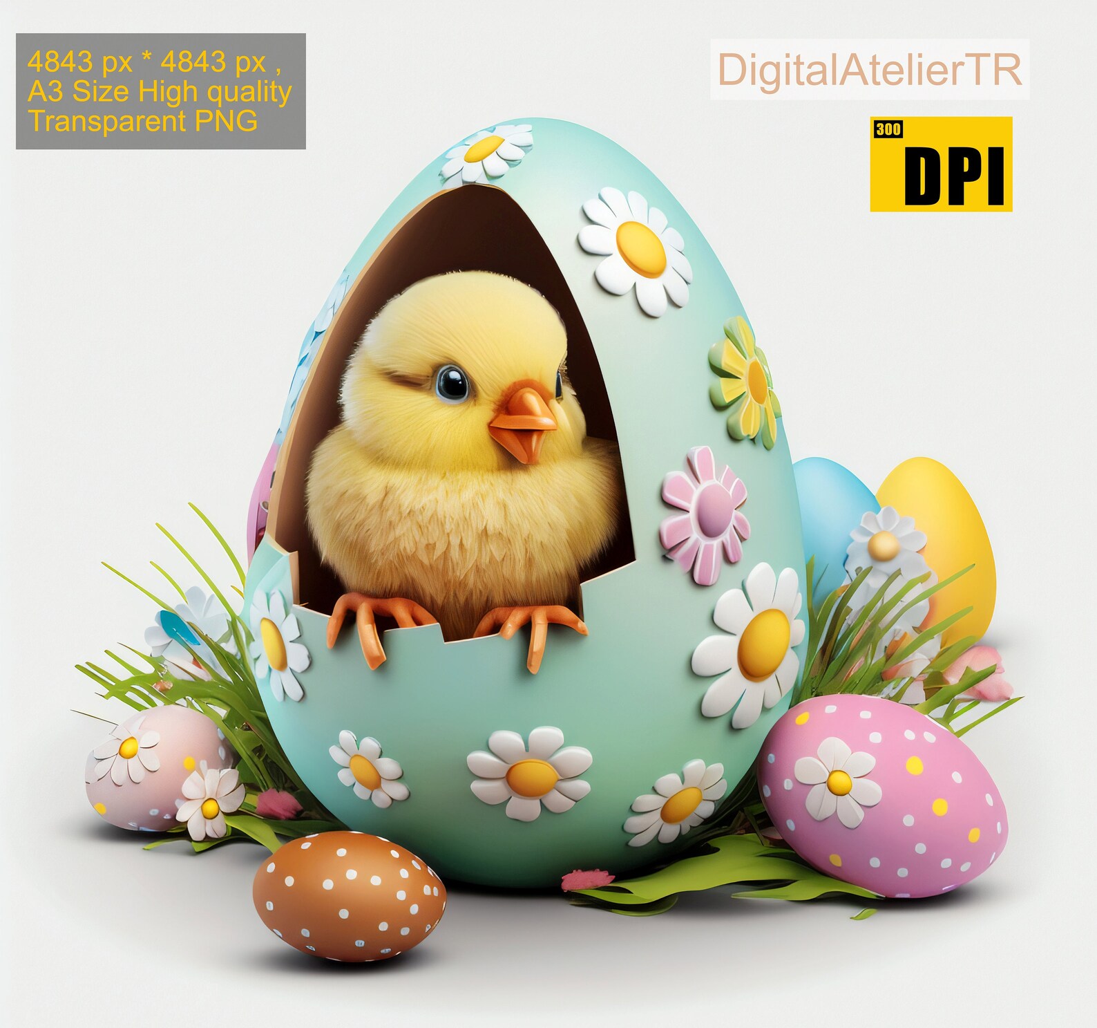 5 Transparent PNG Easter Chicks Easter Bunny and Easter Png - Etsy