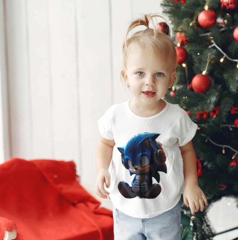 Cute Sonic the Hedgehog PNG Pet Portrait Sticker - Etsy